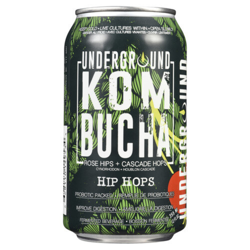 Underground Beverages Kombucha Hip Hops 4 x 355 ml (cans) - Voilà ...