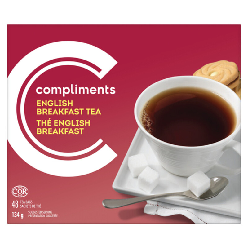 Compliments Tea English Breakfast 48 Bags - Voilà Online Groceries & Offers