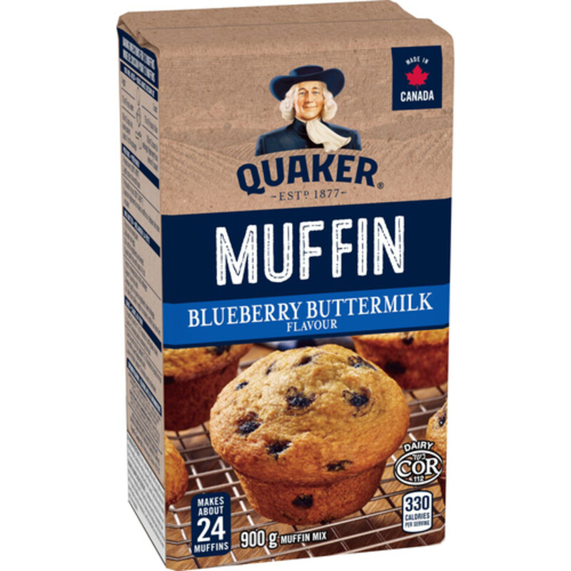 Quaker Muffin Mix Blueberry Buttermilk 900 g - Voilà Online Groceries ...