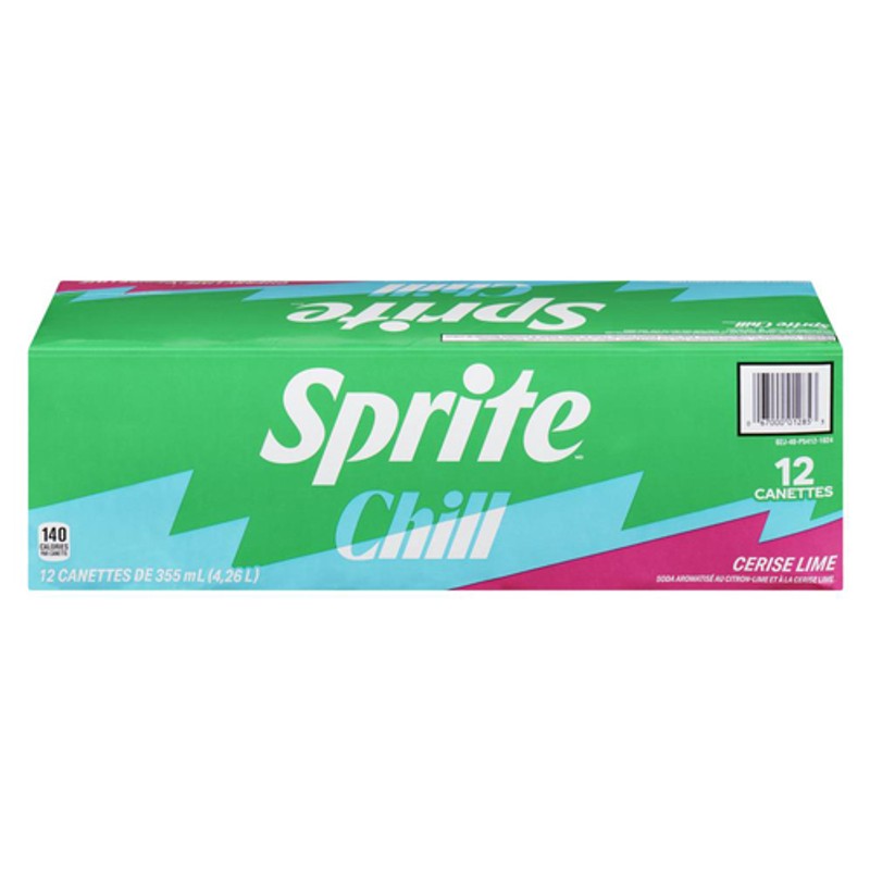 Sprite Chill Soft Drink Cherry Lime 12 x 355 ml (cans) - Voilà Online ...