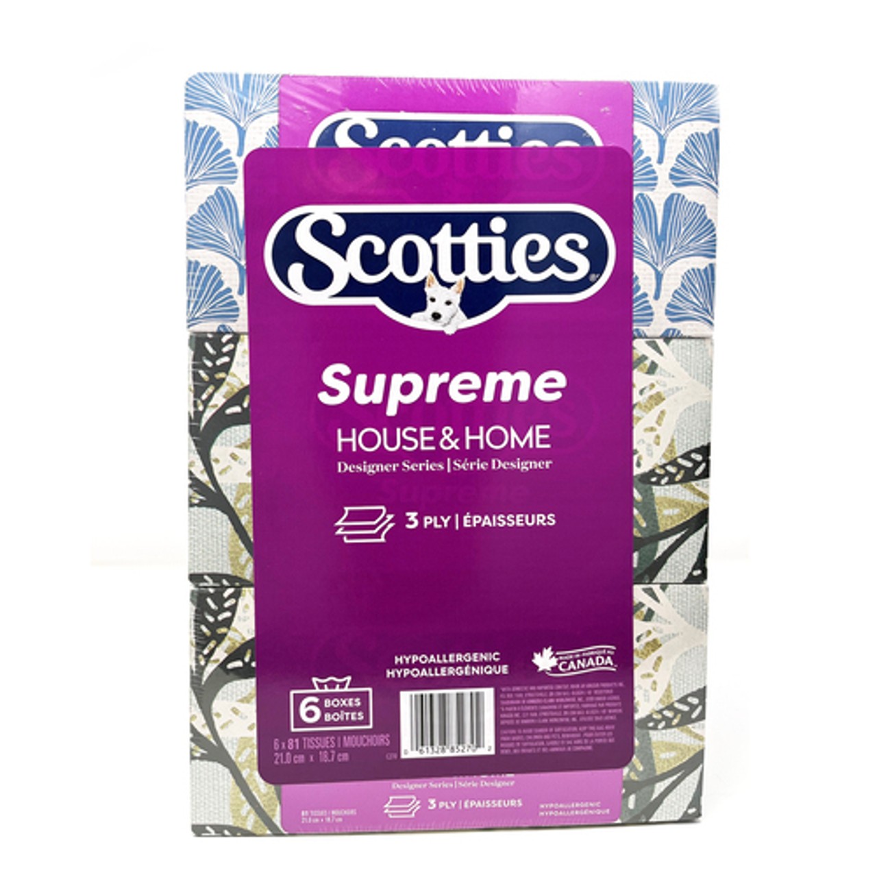 Scotties Supreme Facial Tissue 3-Ply 6 Boxes x 81 Sheets - Voilà Online ...