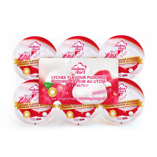 Sinbao Star Pudding Cup Lychee 600 g - Voilà Online Groceries & Offers
