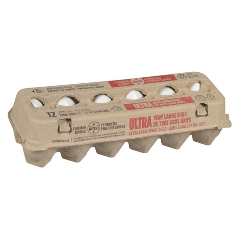 Nutri White Eggs Extra Large 12 Count - Voilà Online Groceries & Offers