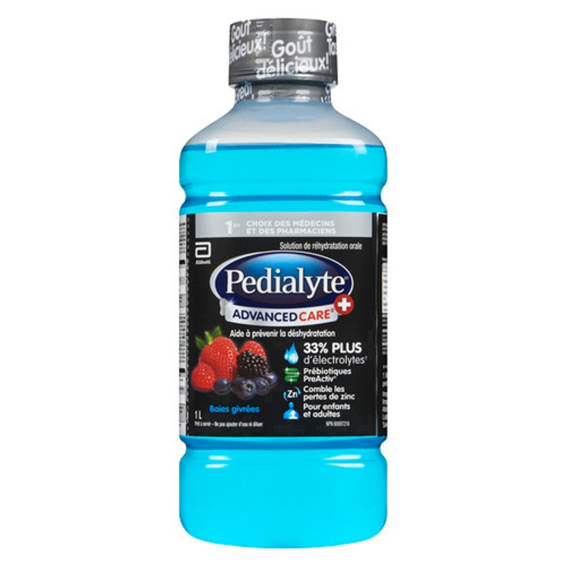 Pedialyte Advance Care Oral Rehydration Berry Frost 1 L - Voilà Online ...
