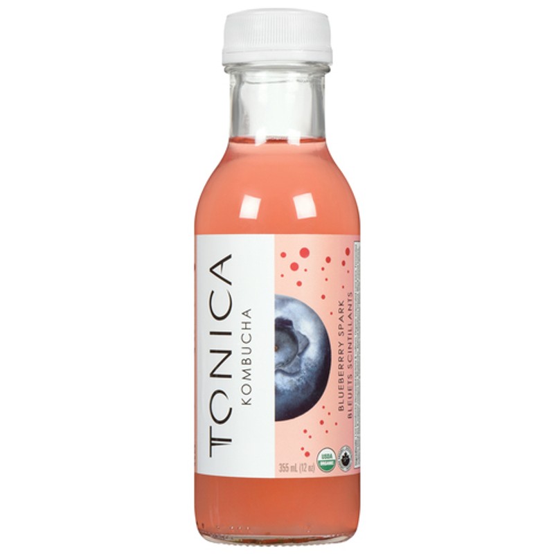 Tonica Organic Kombucha Drink Blueberry 355 ml (bottle) - Voilà Online ...
