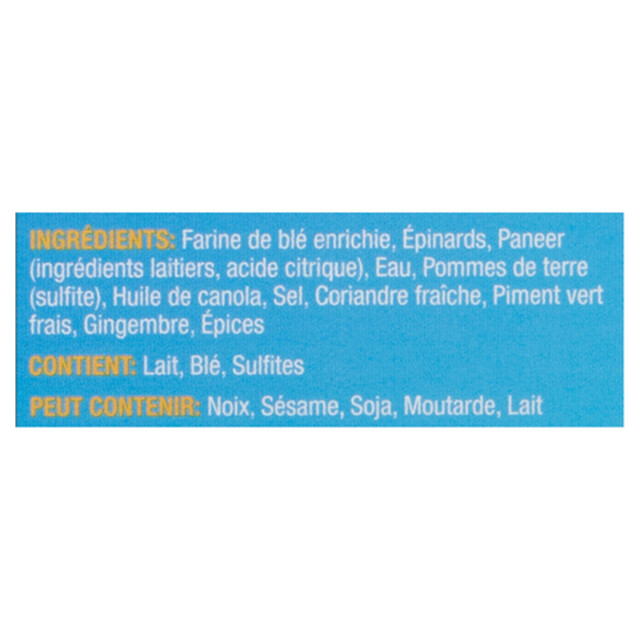 Brar's Samosas Spinach & Cheese 624 g (frozen) - Voilà Online Groceries ...