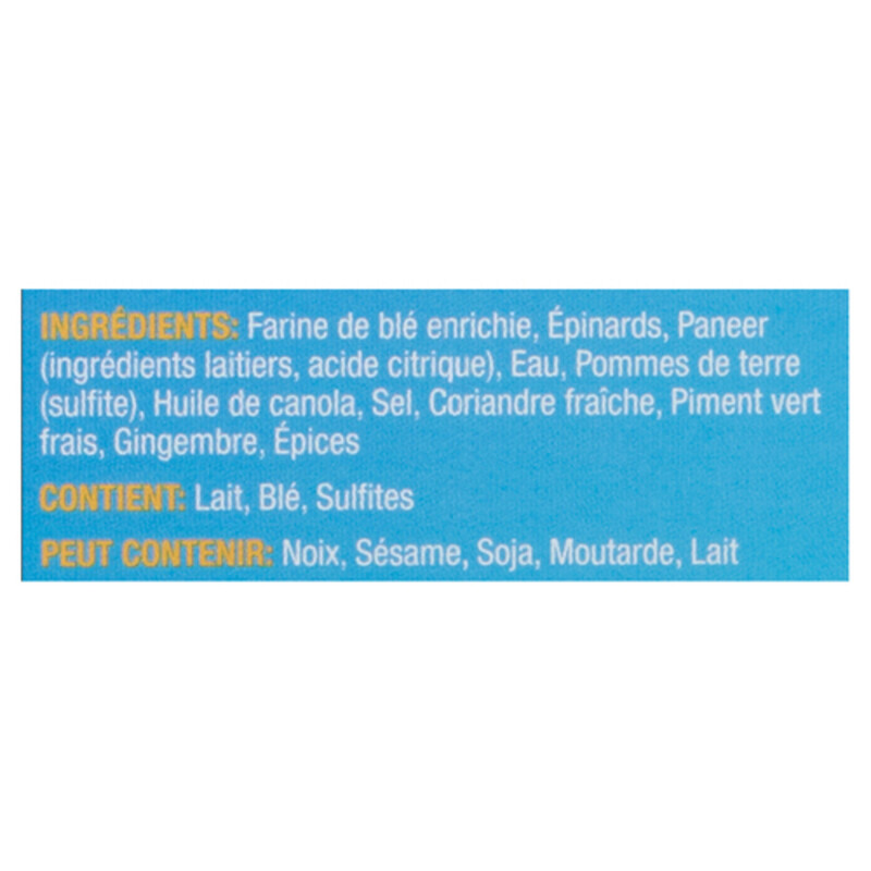 Brar's Samosas Spinach & Cheese 624 g (frozen) - Voilà Online Groceries ...