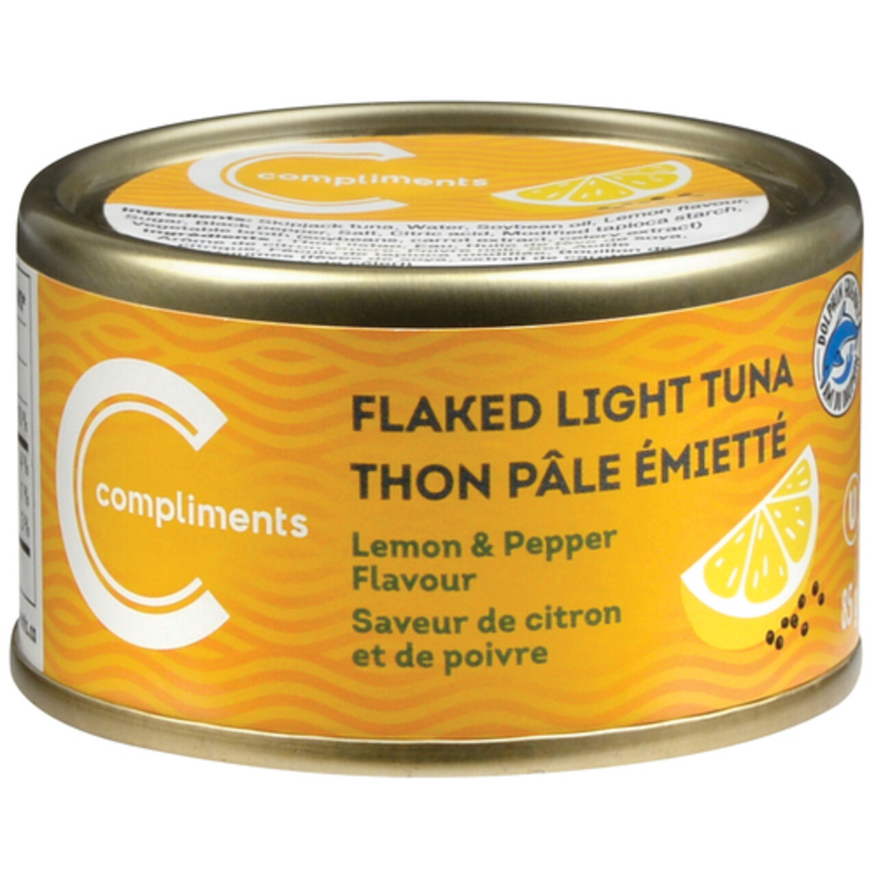 Compliments Flaked Light Tuna Lemon & Pepper 85 g - Voilà Online ...