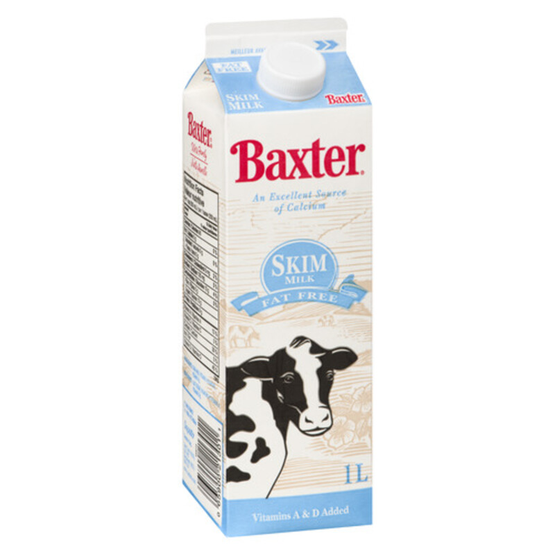Baxter Skim Milk Carton 1 L - Voilà Online Groceries & Offers