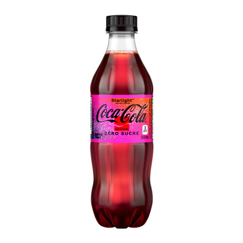 Coca-Cola Zero Sugar Soft Drink Starlight 500 ml (bottle) - Voilà ...