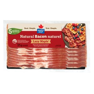 Maple Leaf Natural Bacon Lazy Maple 375 g - Voilà Online Groceries & Offers