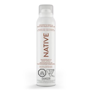 Native Deodorant Spray Coconut & Vanilla 99 g - Voilà Online Groceries ...