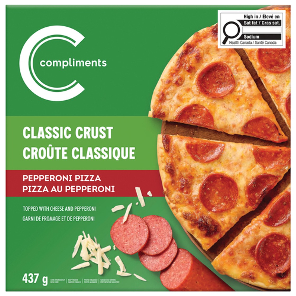 Compliments Frozen Pizza Classic Pepperoni 437 g - Voilà Online ...