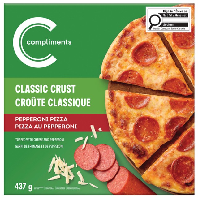 Compliments Frozen Pizza Classic Pepperoni 437 g - Voilà Online ...
