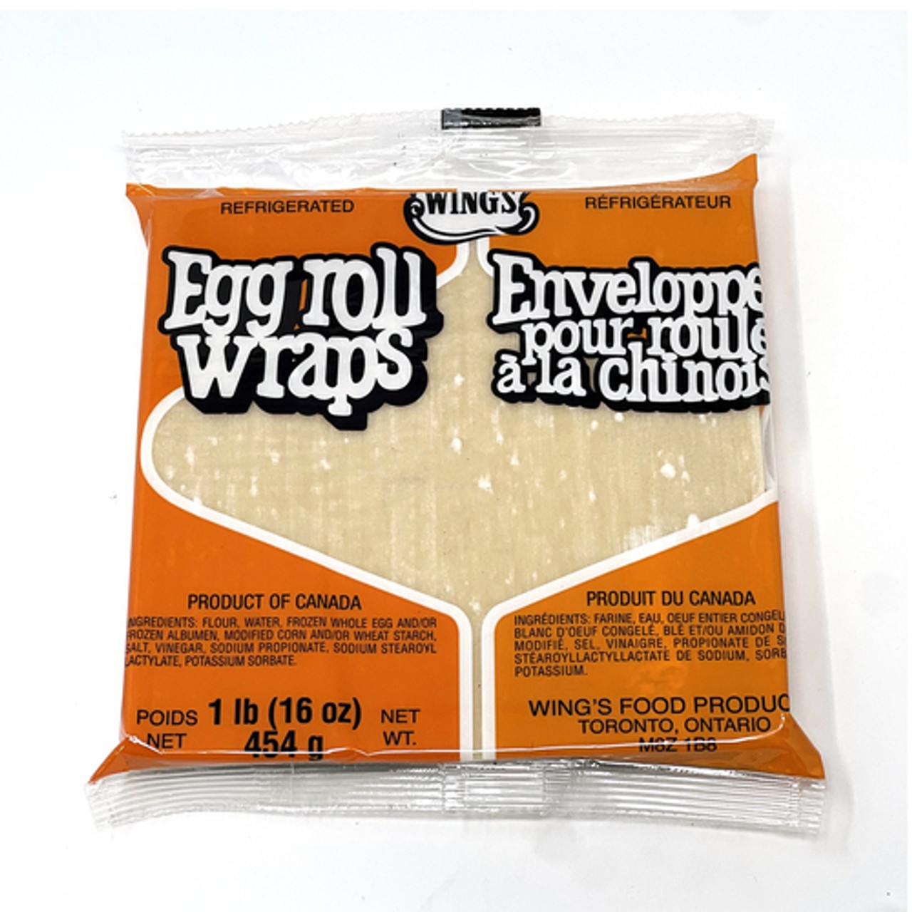 Wong Wing Foods Egg Roll Skins 454 g - Voilà Online Groceries & Offers