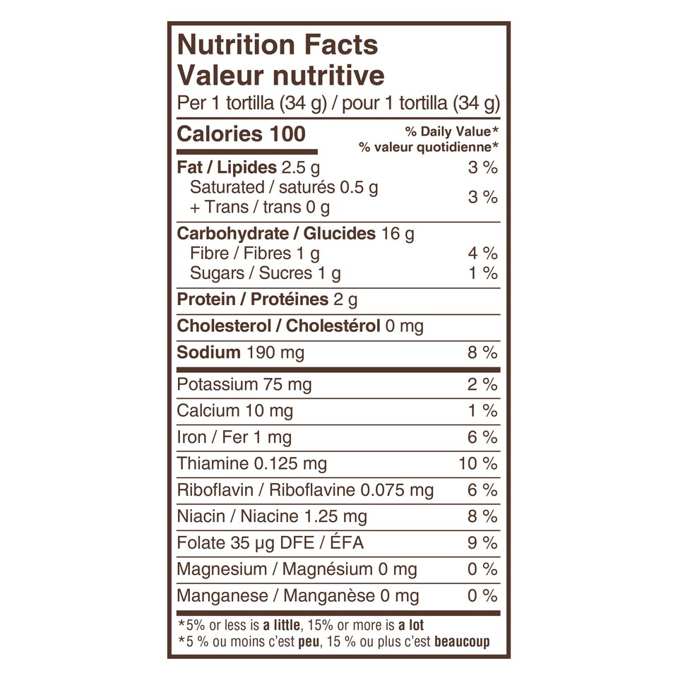 Dempster’s Tortillas Original 7-Inch 340 g - Voilà Online Groceries ...