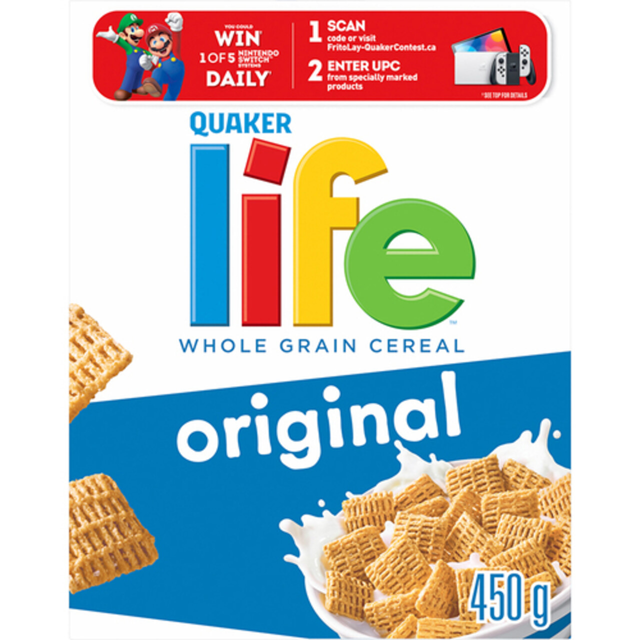 Quaker Life Whole Grain Cereal Original 450 g - Voilà Online Groceries & Offers