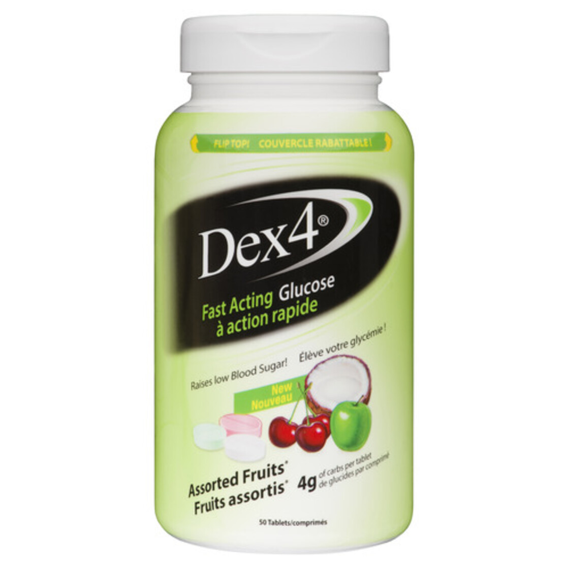 Dex4 Fast Acting Glucose Tablets Assorted Fruits 50 Count - Voilà ...