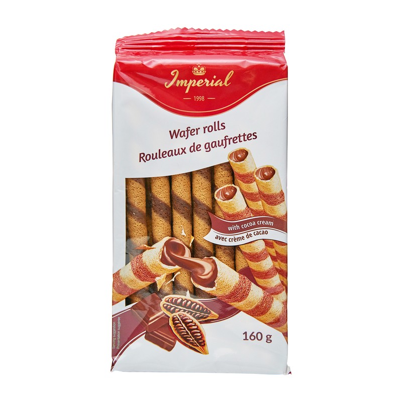 Imperial Wafer Rolls Cocoa Cream 160 g - Voilà Online Groceries & Offers