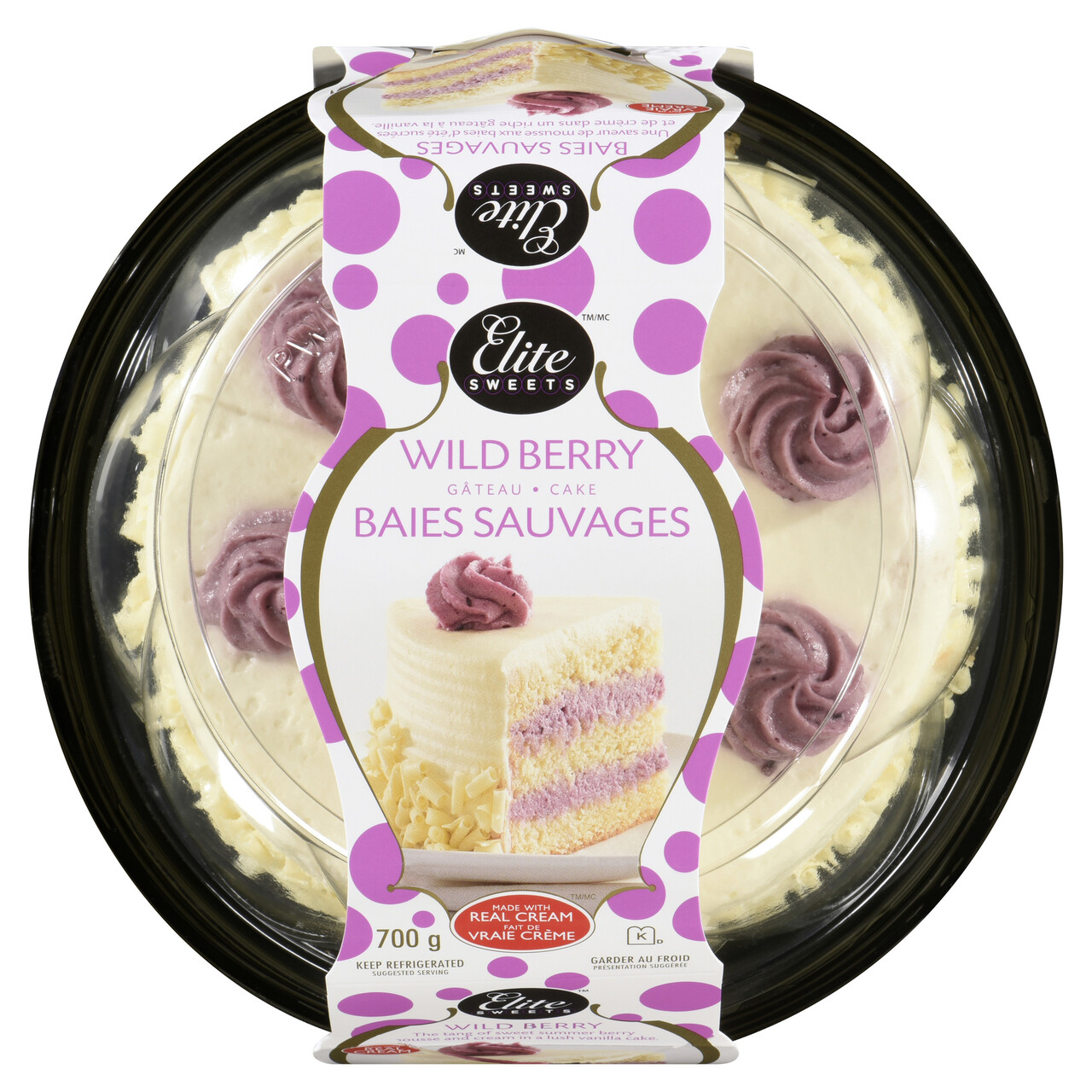 Elite Sweets Cake Wild Berry Mousse 6-Inch 700 g (frozen) - Voilà ...