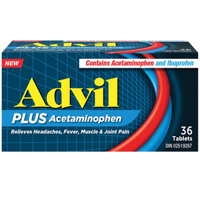 Advil Plus Acetaminophen Tablets 36 Count - Voilà Online Groceries & Offers