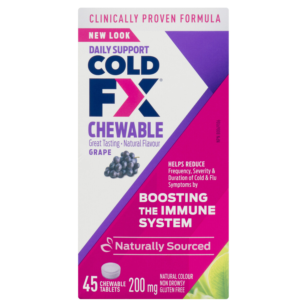 Cold-FX Grape Cold Medicine Chewable 45 Tablets - Voilà Online ...
