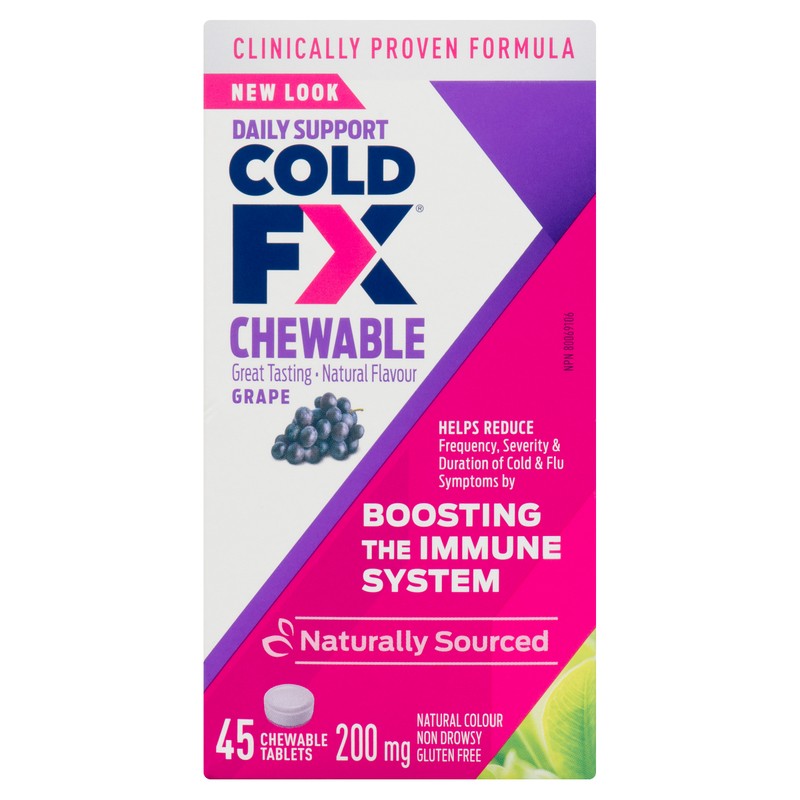Cold-FX Grape Cold Medicine Chewable 45 Tablets - Voilà Online ...