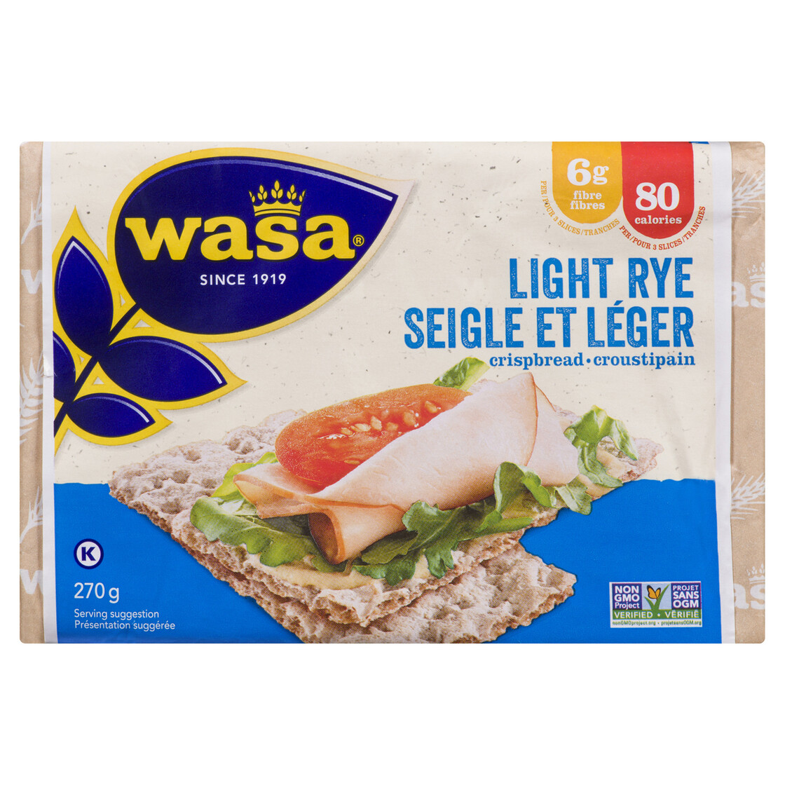 Wasa Crispbread Light Rye 270 g - Voilà Online Groceries & Offers