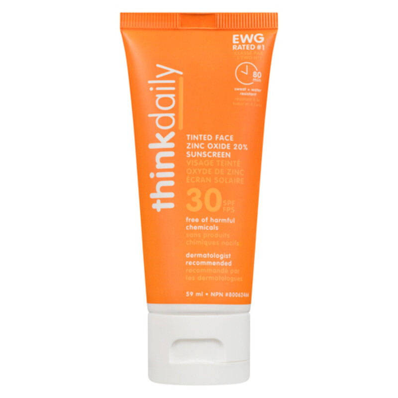Thinkdaily Sunscreen Tinted Face SPF 30 59 ml - Voilà Online Groceries ...