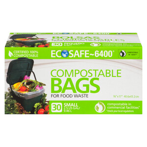 EcoSafe Kitchen Compostable Bags Mini 30 Bags - Voilà Online Groceries ...
