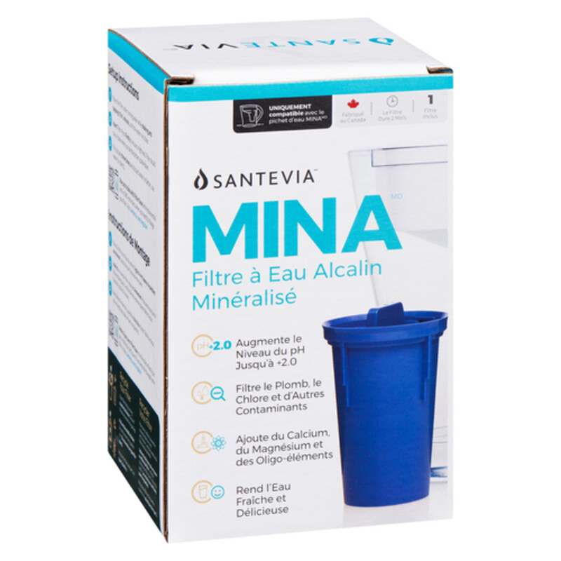 Santevia Mina Pitcher Water Filter 1 EA - Voilà Online Groceries & Offers
