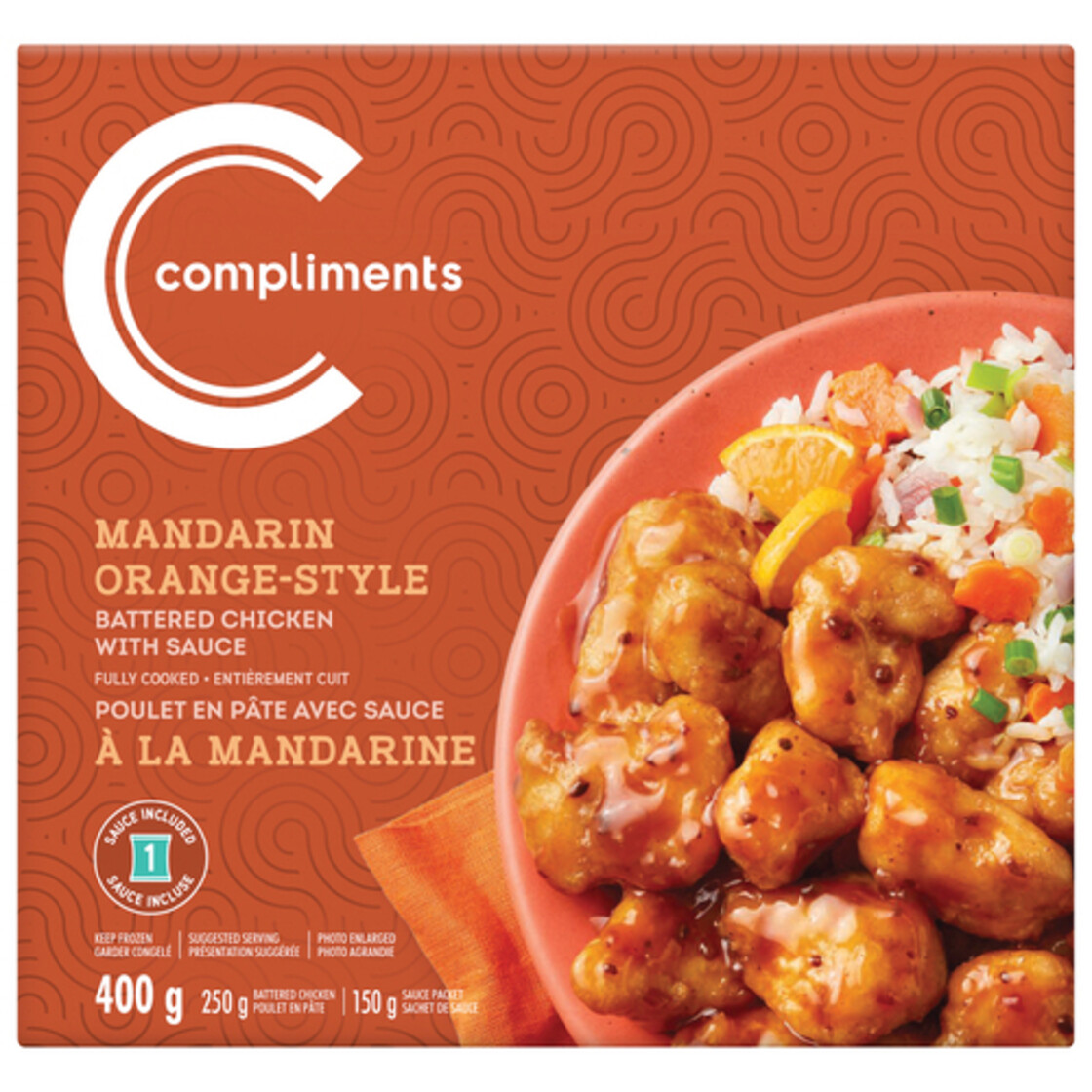 Compliments Frozen Battered Chicken Mandarin Orange Style 400 g - Voilà ...