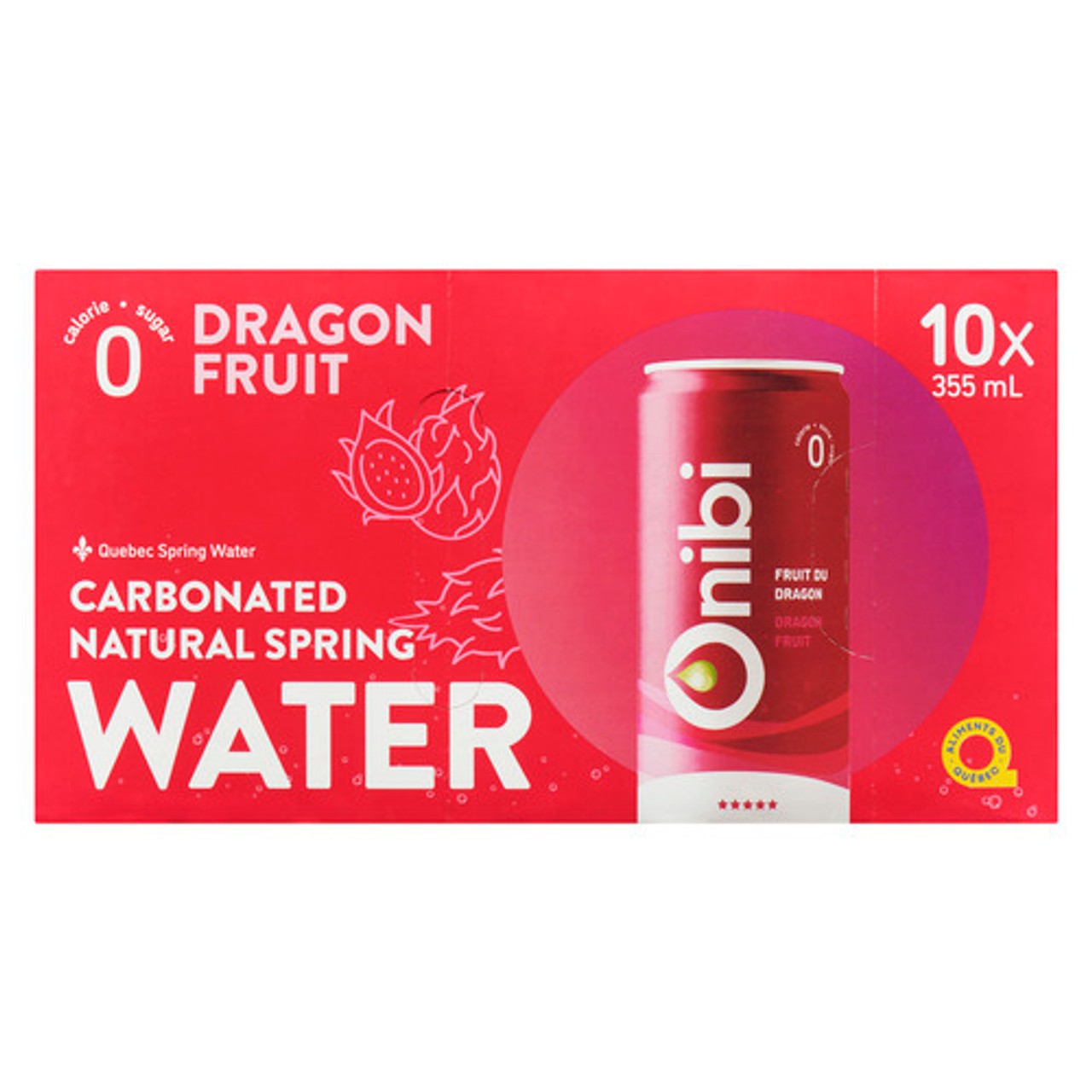 Onibi Carbonated Natural Spring Water Dragon Fruit 10 x 355 ml (cans) - Voilà Online Groceries ...