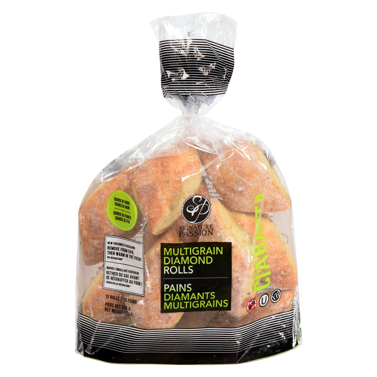 Signature Passion Multigrain Diamond Rolls 550 g (frozen) - Voilà ...