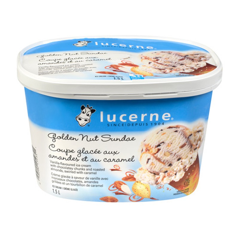 Lucerne Ice Cream Golden Nut Sundae 1.5 L - Voilà Online Groceries & Offers