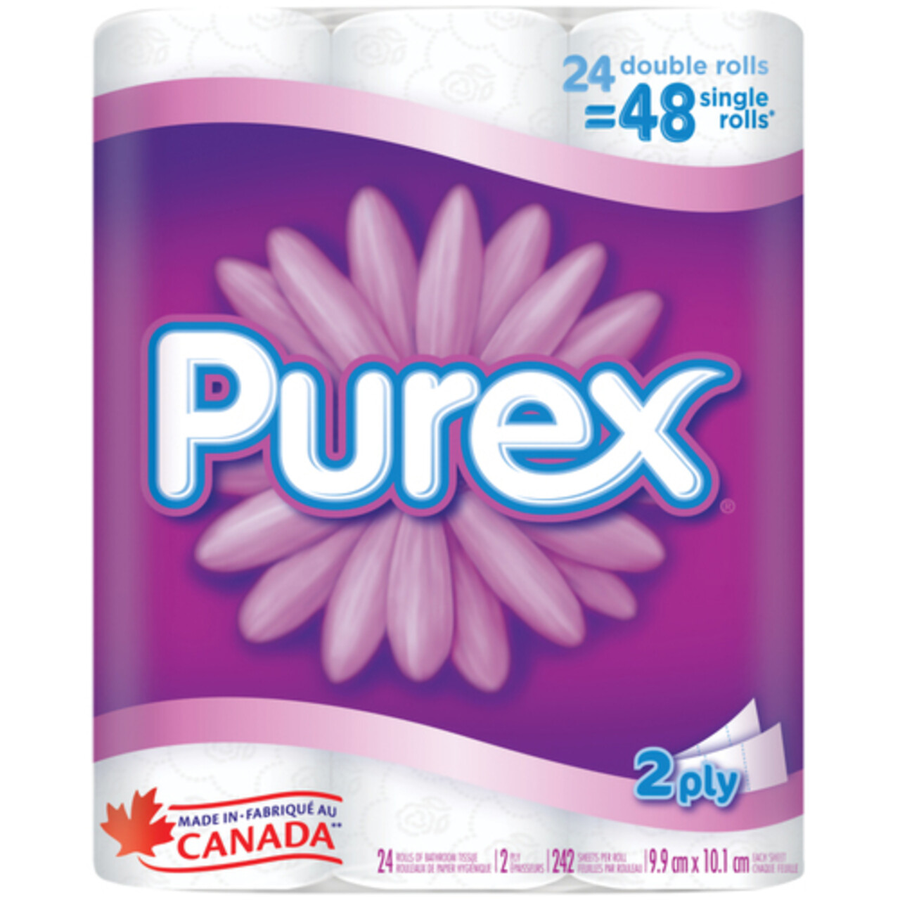 Purex Toilet Paper 2-Ply 24 Double Rolls x 242 Sheets - Voilà Online ...