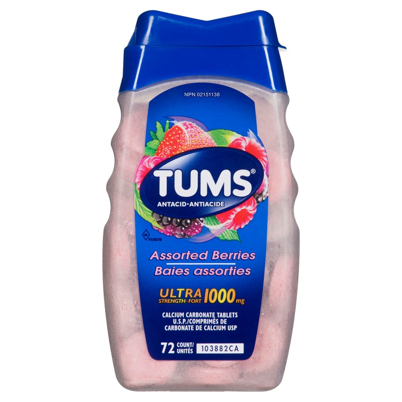 Tums Antacid Ultra Strength Berry 72 Count - Voilà Online Groceries ...