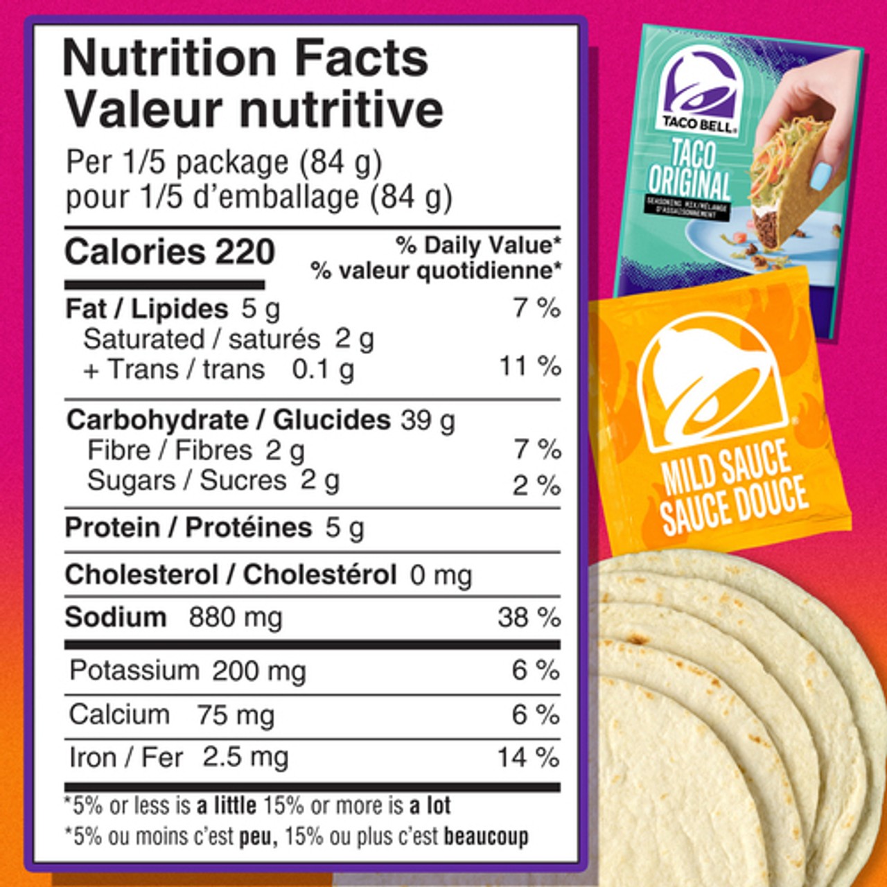 Taco Bell Soft Taco Kit 420 g - Voilà Online Groceries & Offers