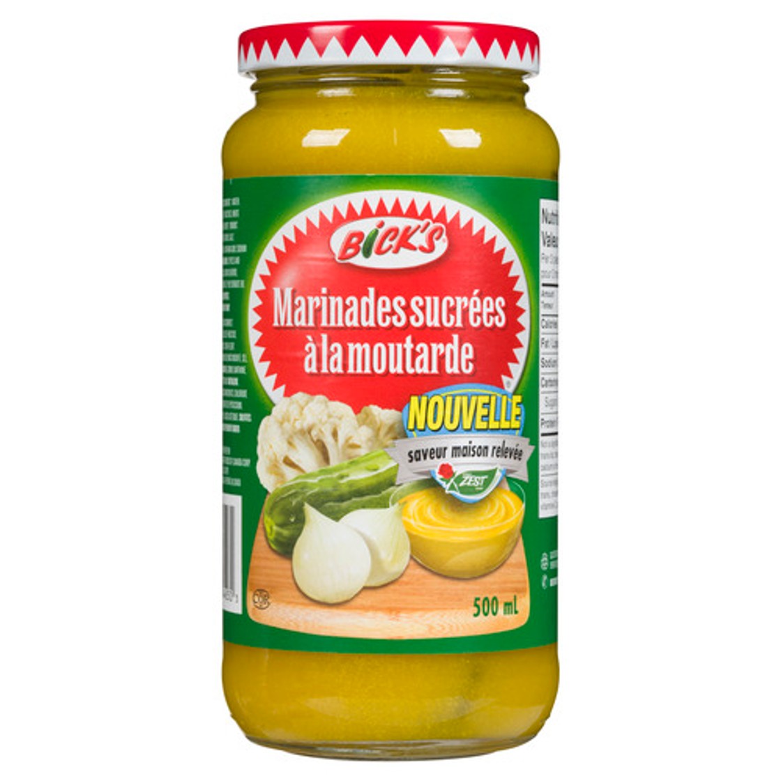 Bick's Pickles Sweet Mustard 500 ml - Voilà Online Groceries & Offers