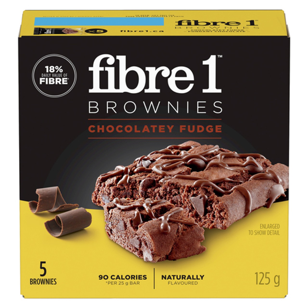Fiber 1 Brownies Bar Chocolatey Fudge 125 g - Voilà Online Groceries ...