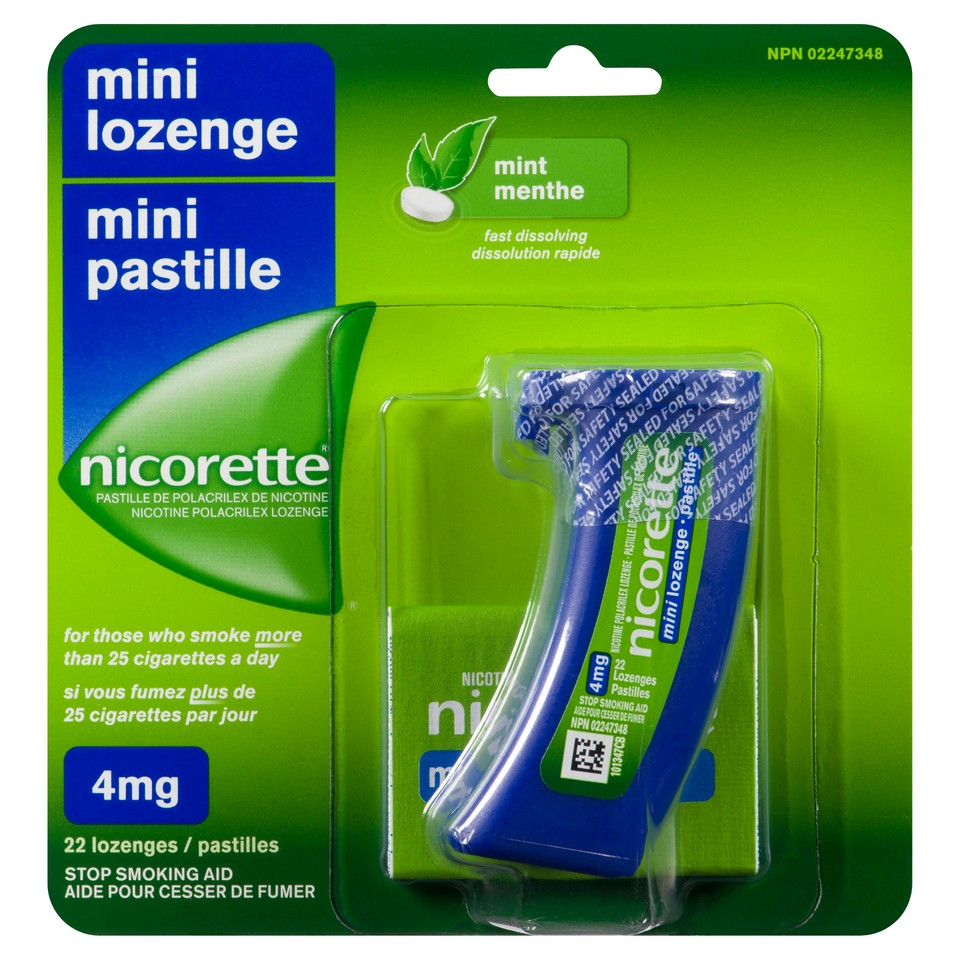 Nicorette Mini Lozenges 4mg Fresh Mint 22 Pack - Voilà Online Groceries ...