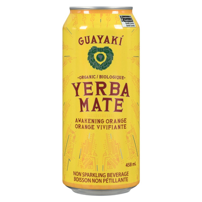 Guayaki Yerba Mate Organic Non Sparkling Beverage Awakening Orange 458 ...
