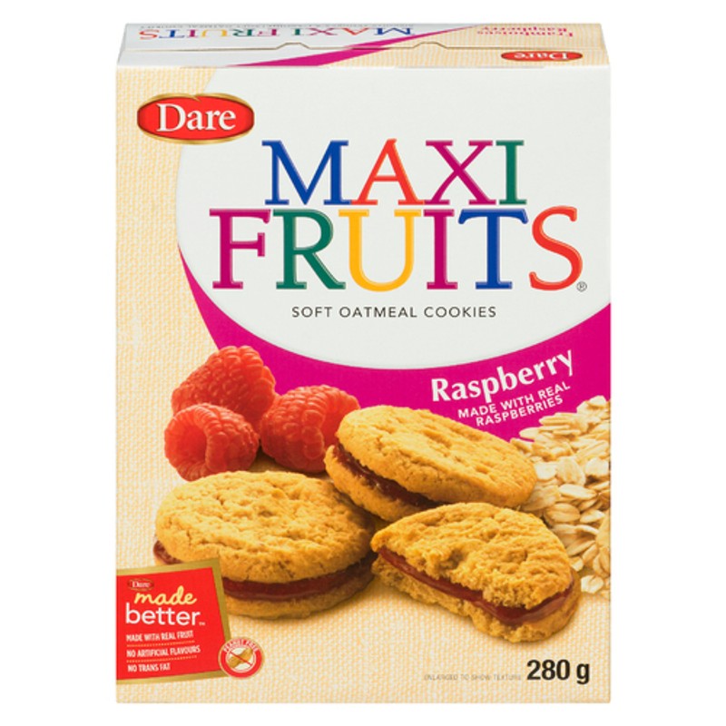 Dare Maxi Fruits Oatmeal Cookies Raspberry 280 g - Voilà Online ...