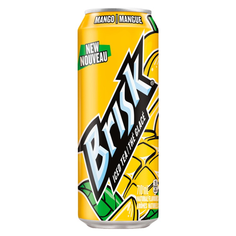 Brisk Iced Tea Mango 710 ml (can) - Voilà Online Groceries & Offers