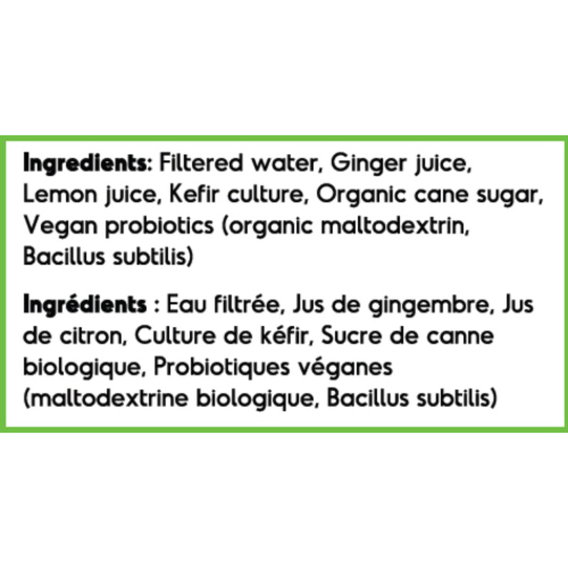 Loop Sparkling Water Kefir Ginger Lemon 355 ml (can) - Voilà Online ...