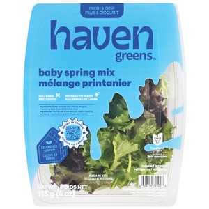 Haven Greens Lettuce Spring Mix 113 g - Voilà Online Groceries & Offers