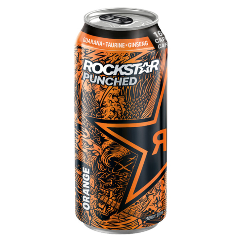 Rockstar Punched Energy Drink Orange 473 ml (can) - Voilà Online Groceries & Offers