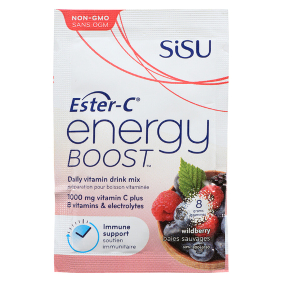 Sisu Ester-C Energy Boost Vitamin Drink Mix Wildberry 30 Packets ...
