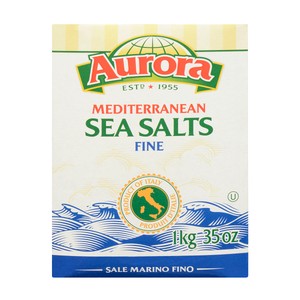 Aurora Mediterranean Sea Salt Fine 1 kg - Voilà Online Groceries & Offers