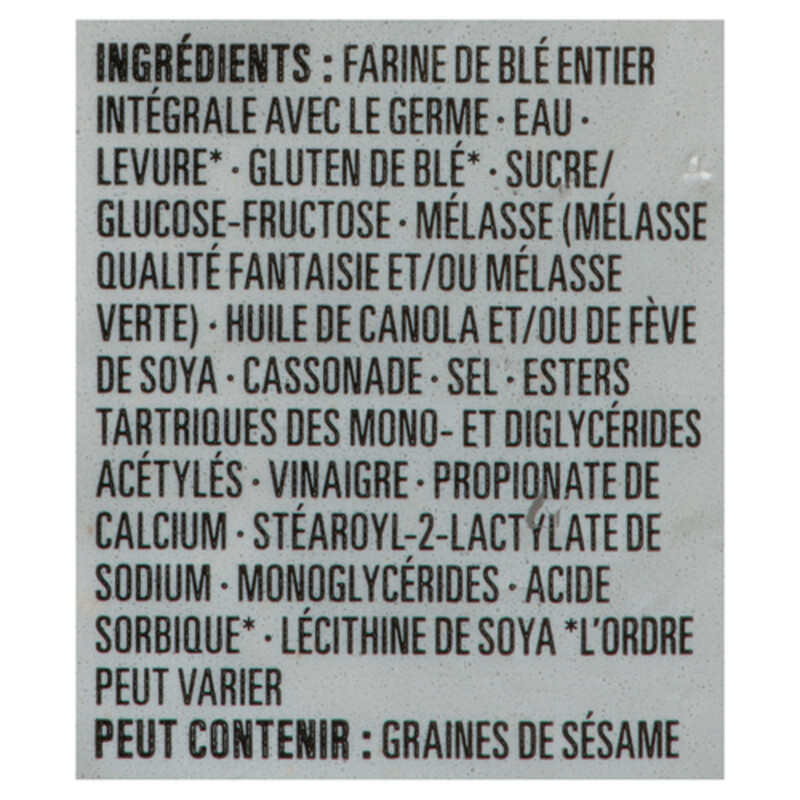 Compliments 100% Whole Wheat Bread 570 g - Voilà Online Groceries & Offers